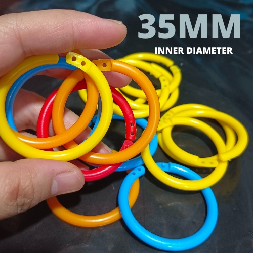 Multipurpose Plastic Loose leaf Rings Assorted Colors Bookbinding Rings ...