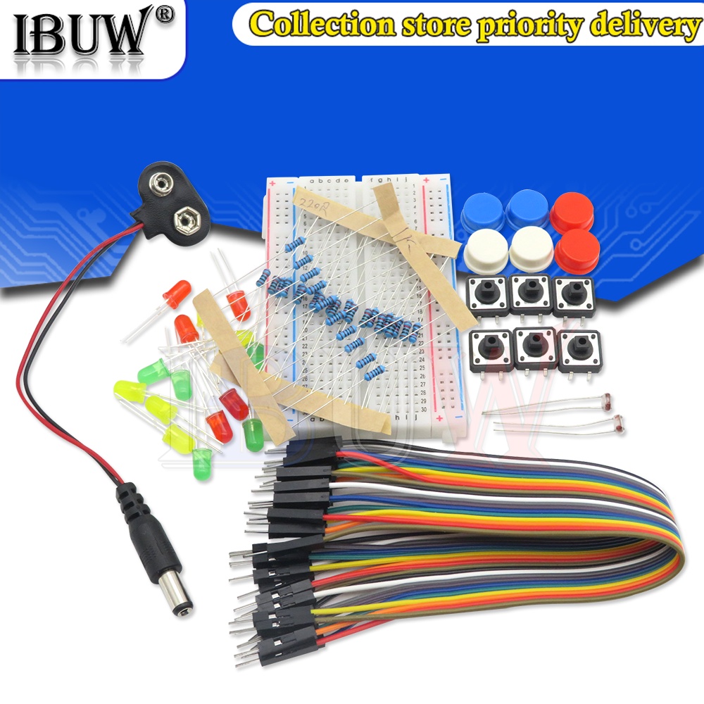 Starter Kit For UNO R3 Mini Breadboard LED Jumper Wire Button for ...