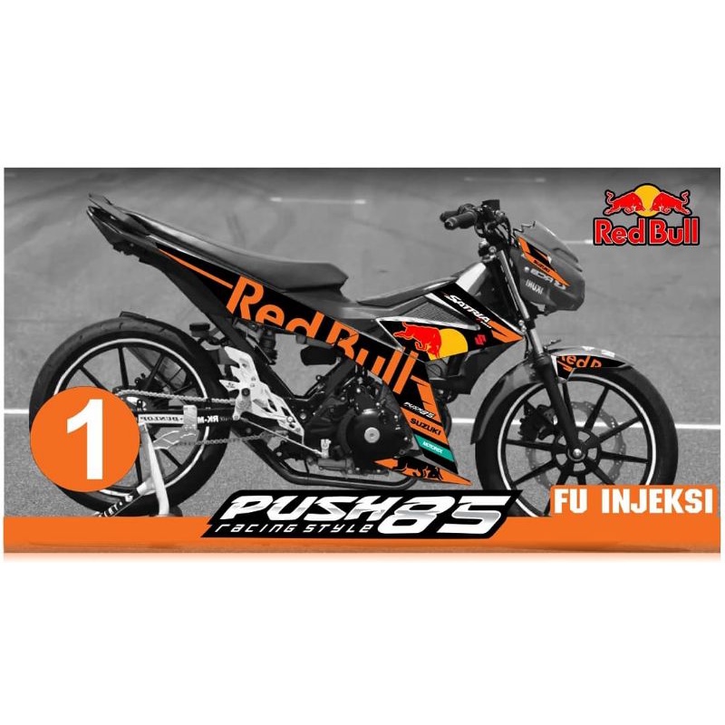Striping SATRIA FU FI LIVERY Injection MOTOGP REDBULL | Shopee Philippines