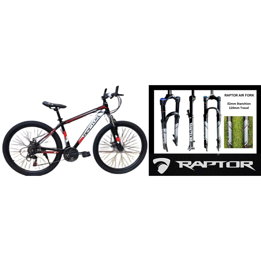 RAPTOR MOUNTAIN BIKE 29er with RAPTOR AIRFORK 32MM UNINSTALLED | Shopee ...