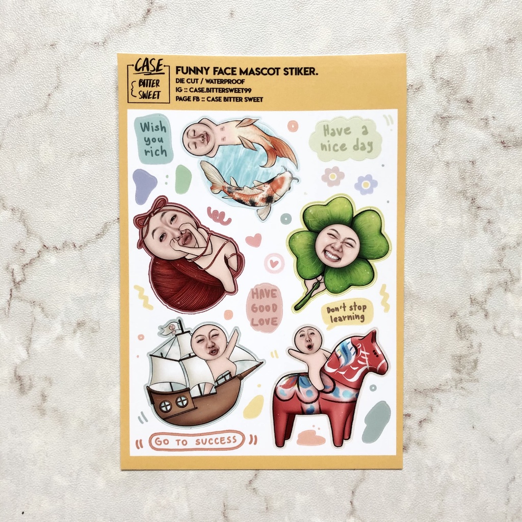 FUNNY FACE STICKER :: MASCOT | Shopee Philippines