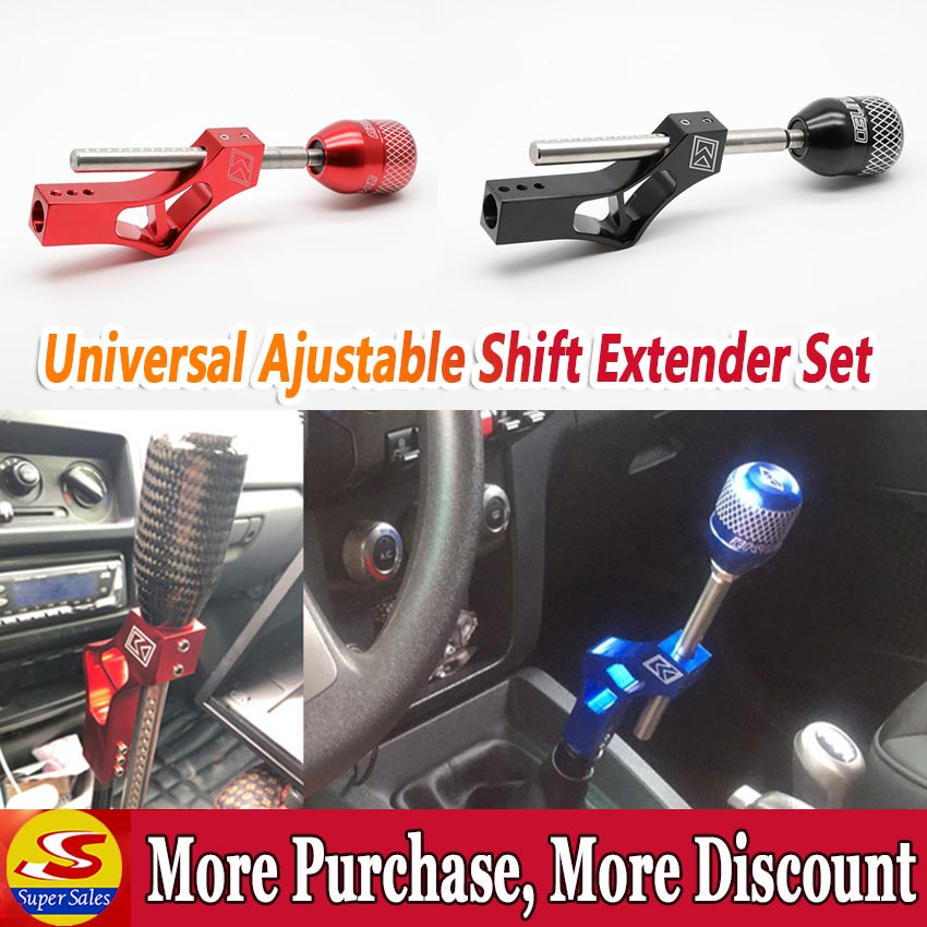 【SuperSales】Car Gear Lever Extension Stick Adjustable Height Car Shift ...