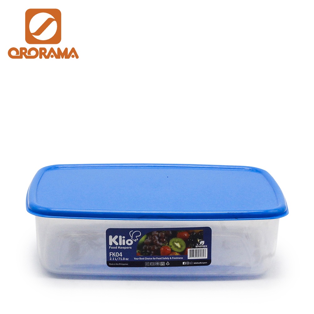 Food Keeper 2.1L Rectangle Food Storage Plasticware Kitchenware Blue ...