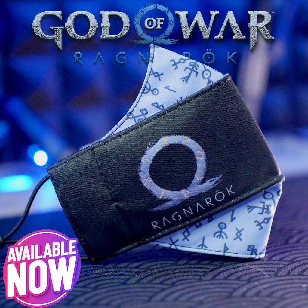 GOD OF WAR Ragnarok 3D Face Mask Solid Ninja Washable Cloth Facemask ...