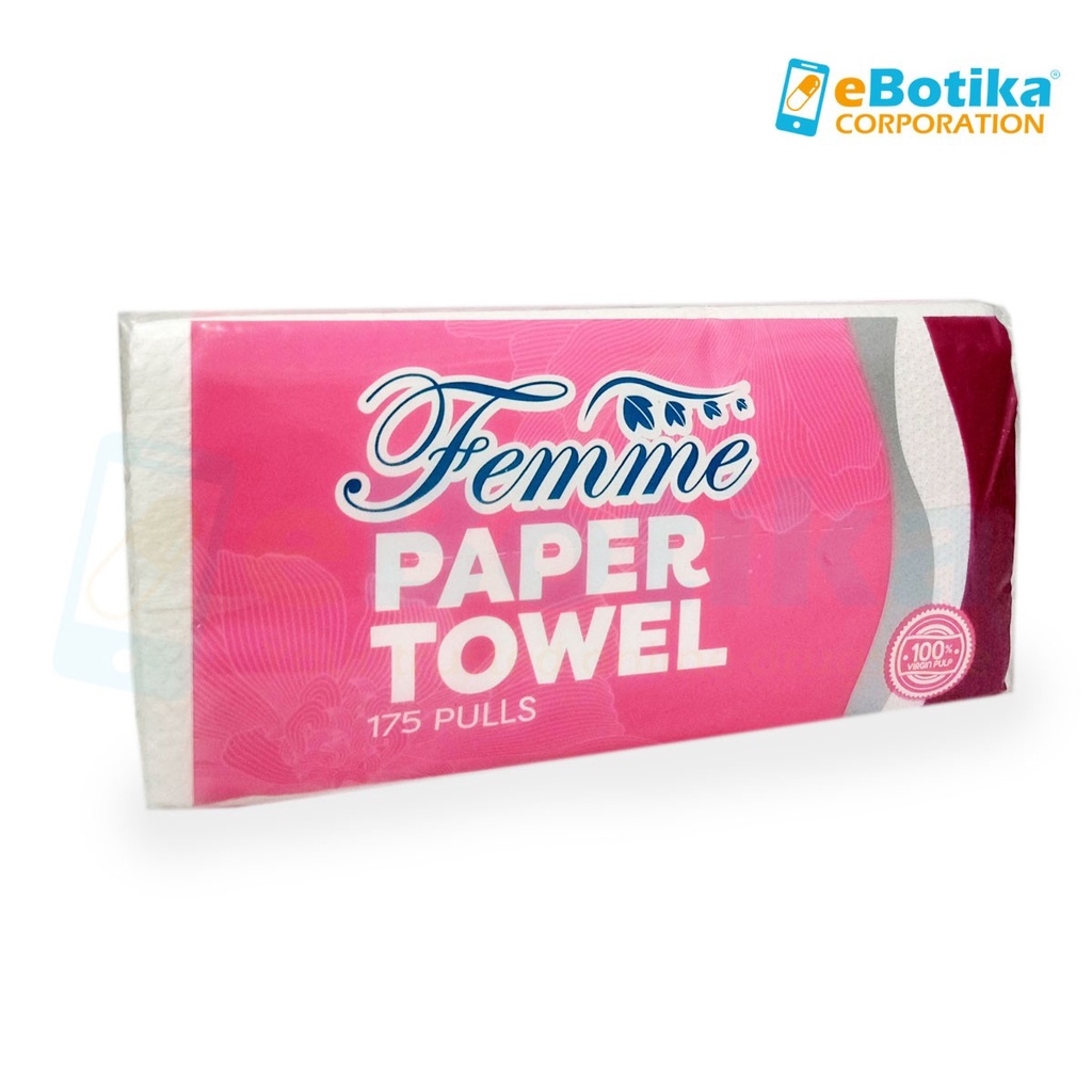 Femme Paper Towel 175 Pulls (2-PACKS) | Shopee Philippines