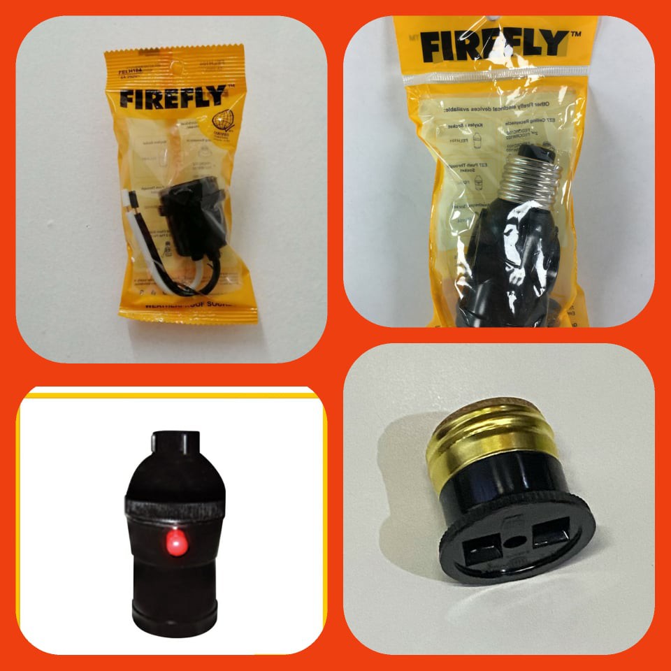 Firefly Sockets Push Through / Pull Chain with 2 Flat Pin ...