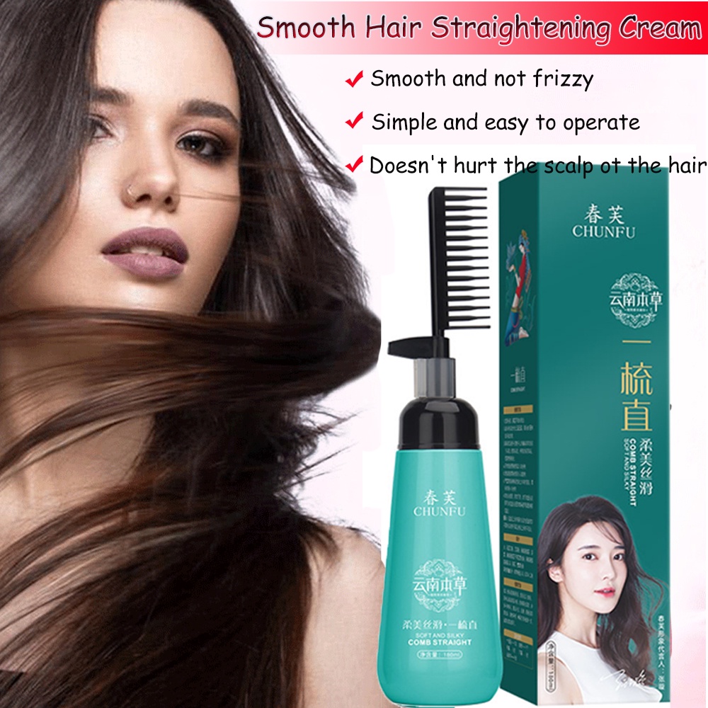 180ml Natural Herbal Hair Straightening Cream No Damage To Hair ...