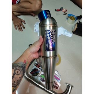 AUN power pipe stainless & carbon for aerox v1 v2, nmax v1, pcx 150 v1 ...