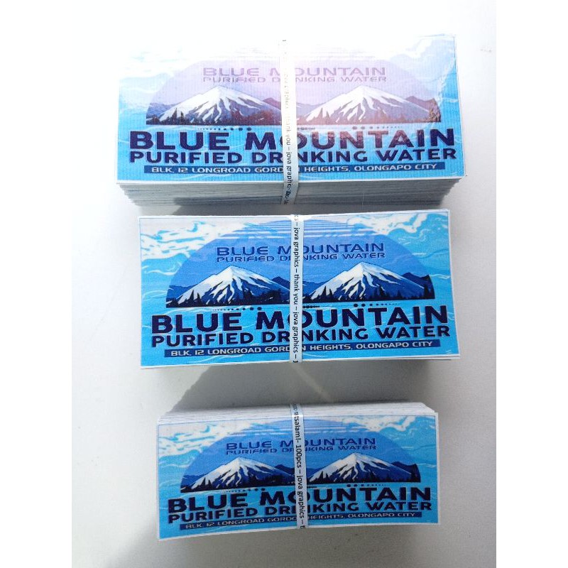 100pcs Water/Pet Bottle Sticker Personalized/Customized Waterproof ...