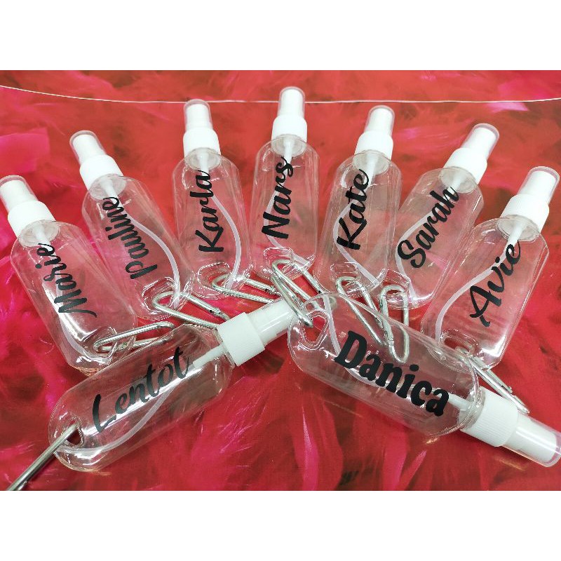 Personalized 50ml Alcohol spray bottle keychain only | Shopee Philippines
