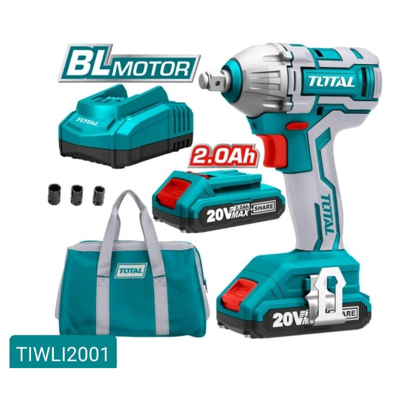 TOTAL cordless impact wrench 20V TIWLI2001 | Shopee Philippines
