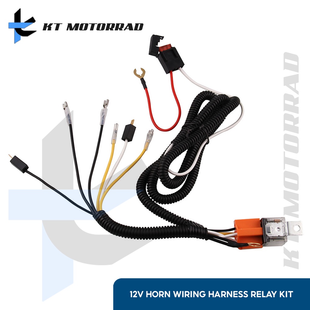 KT Universal Motorcycle Horn 12 Volts / LED Relay Pin and 4 pin socket ...