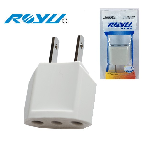 Royu Round to Flat Adapter (REDPL103) | Shopee Philippines