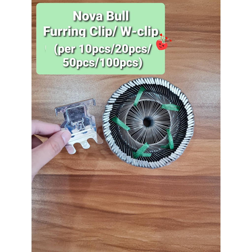 Metal Furring Clip / W-Clip / W Clip (per 10pcs/20pcs/50pcs/100pcs ...