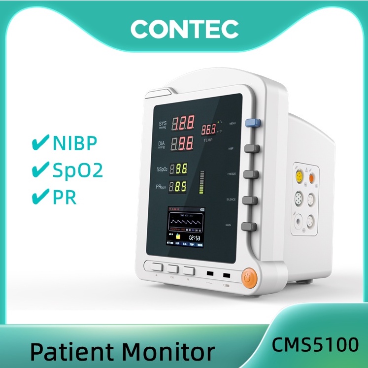 CONTEC CMS5100 ICU CCU Monitor Patient Monitor NIBP SPO2 PR Vital Signs ...
