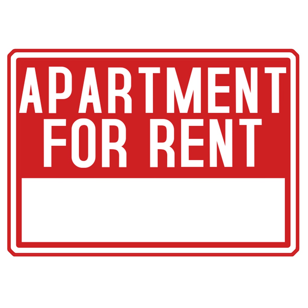 Apartment for Rent - Red - Laminated Signage - A4 Size | Shopee Philippines