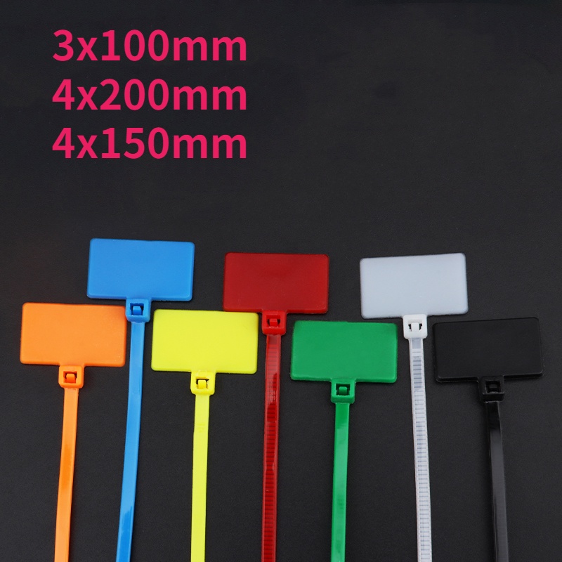 Easy Mark Nylon Cable Ties Tag Labels Plastic Loop Ties Markers Cable ...