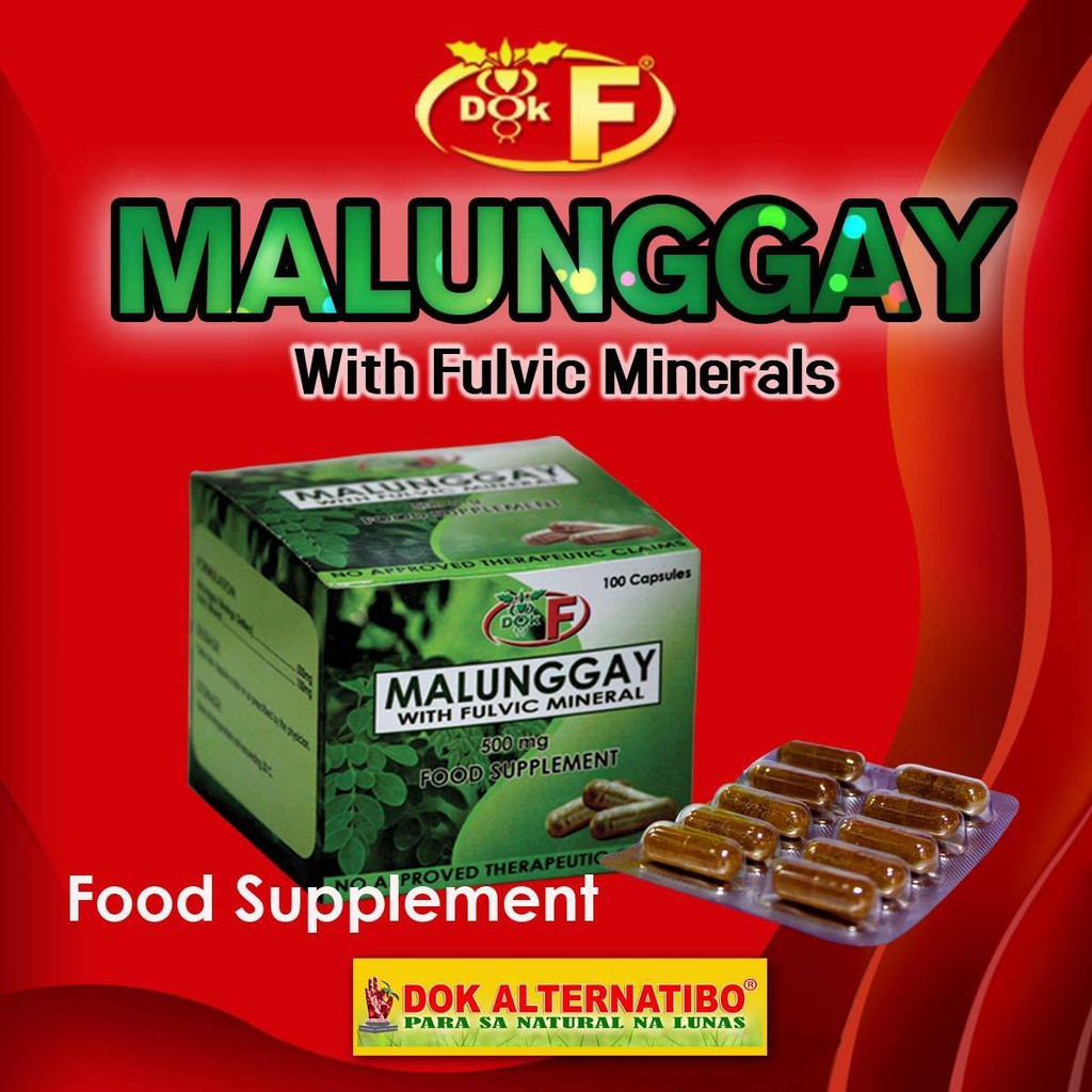 Dok F Malunggay capsule with Fulvic Minerals (ILAGAN) | Shopee Philippines