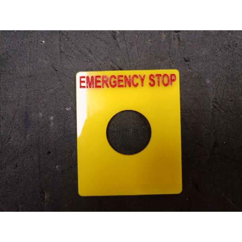 Name Plate Emergency stop /1pcs | Shopee Philippines