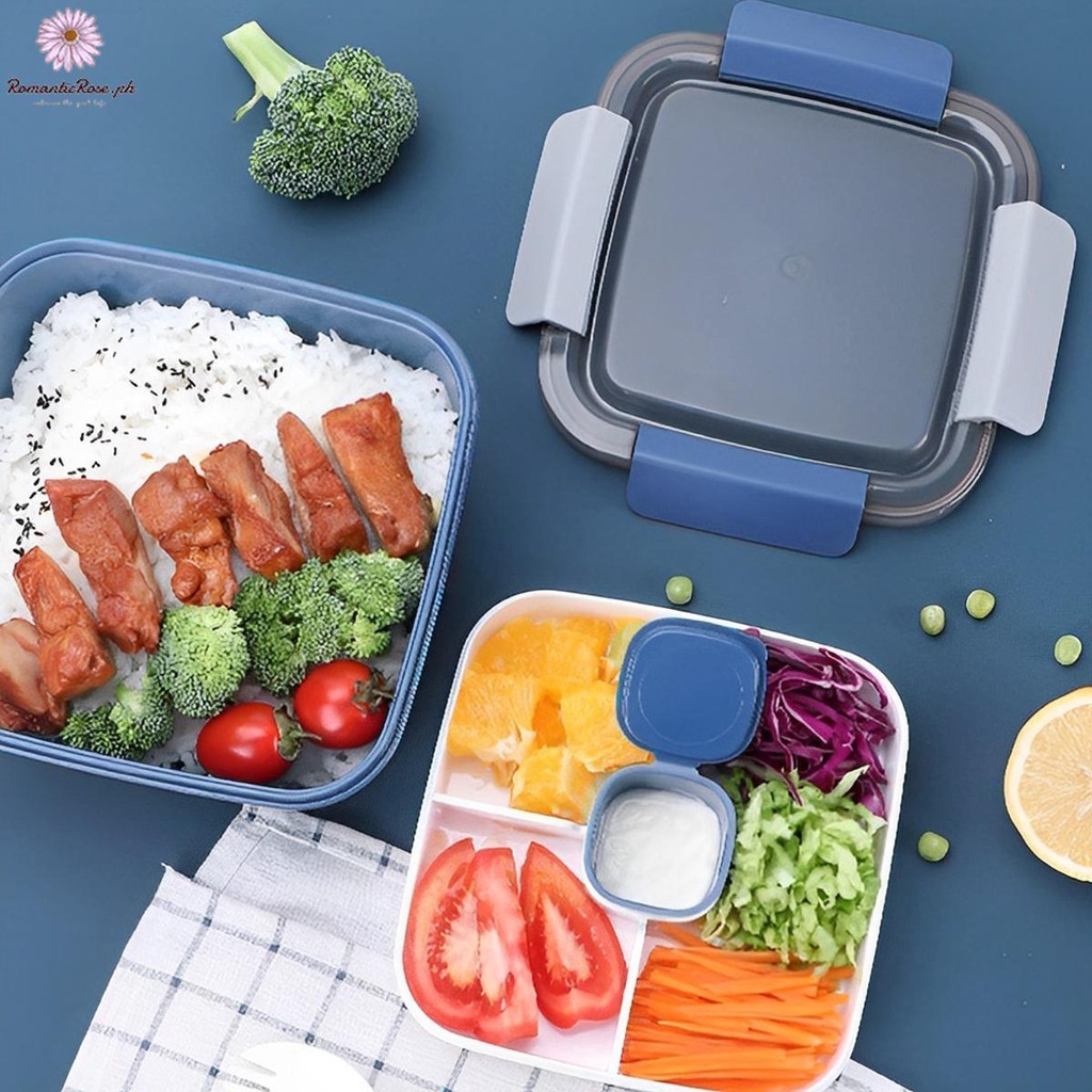 Bento Box Salad Lunch Box 1500ml Bento Lunch Box Containers with 3 ...