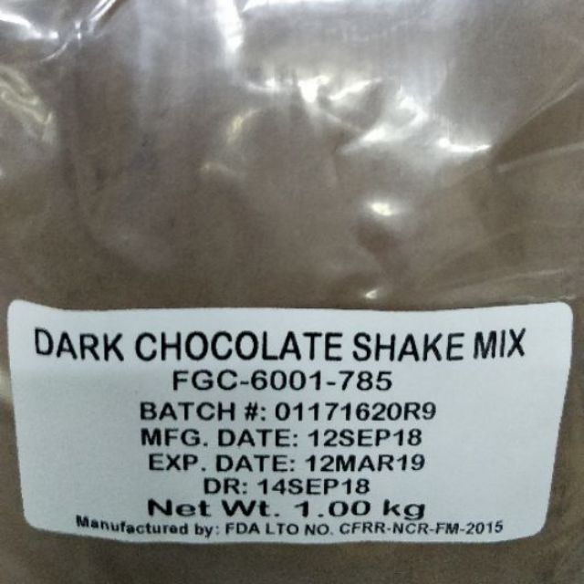 Primera Dark Chocolate Powder for Shake, Frappe, Milktea 1kg | Shopee ...