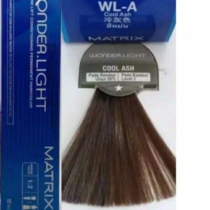 Wonderlight Hair Dye 90ml Matrix Cool Ash WL-A Matrix Wonder Light Hair ...