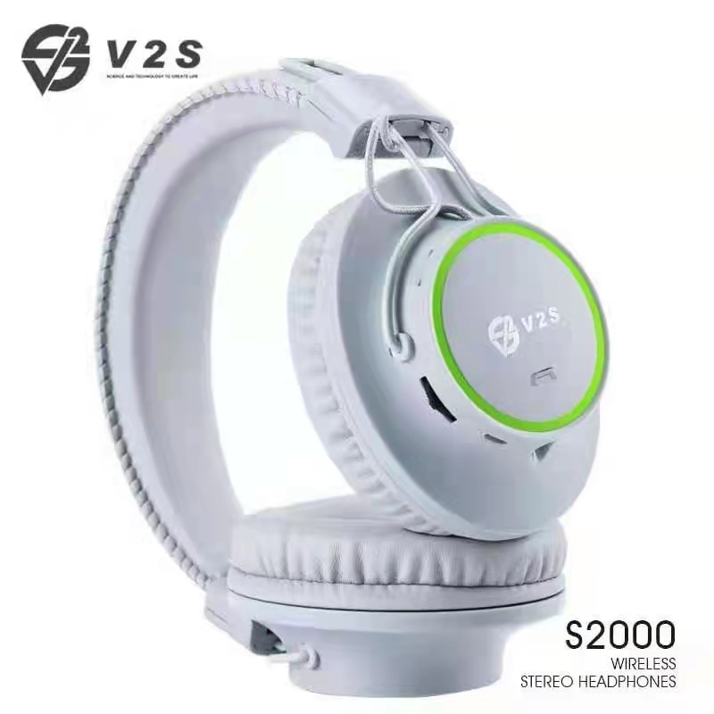 V2S EX2 Over Ear Wireless Bluetooth Stereo Headphone With Soft Silicone ...
