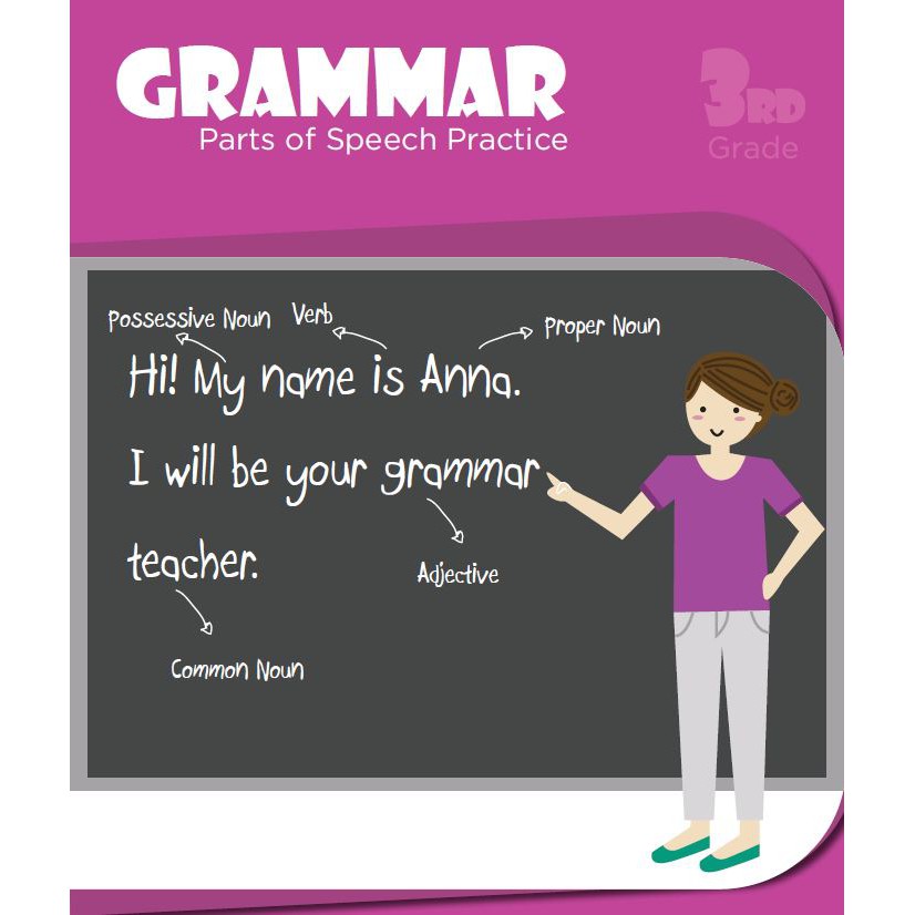 Grade 3 English Activity Workbook/ Worksheets: Grammar Parts of Speech ...