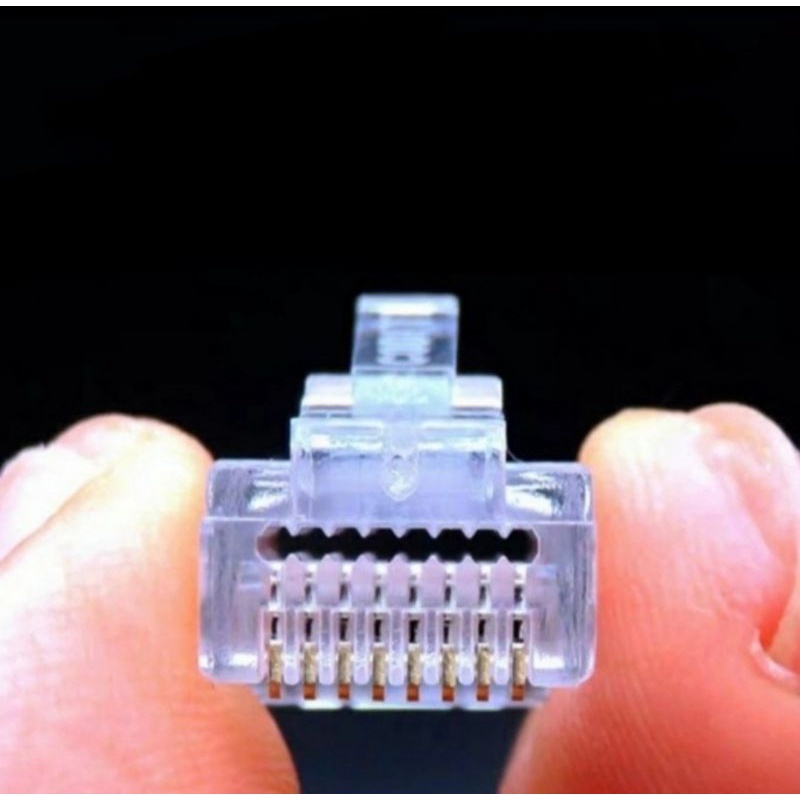 RJ45 Connector RJ 45 Easy EZ Crimp Anti Fail Connector Cat 5e Cat 6 Cat ...
