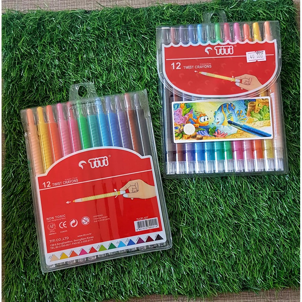 SPINNING CRAYON 12 COLORS CRAYON ROTATING CRAYON | Shopee Philippines