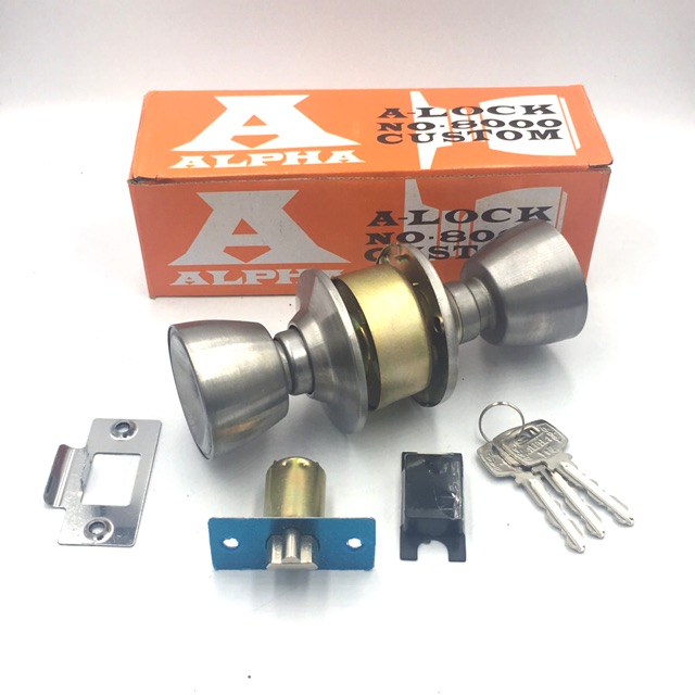 Alpha Door Knob Entrance Lockset | Shopee Philippines
