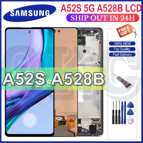 Original AMOLED LCD For Samsung Galaxy A52s 5G LCD with Frame Display ...