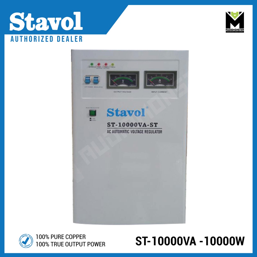 Stavol ST-10000VA-ST 10000W Stand Type Automatic Voltage Regulator AVR ...