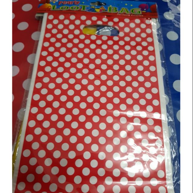 LOOT BAGS (10s): POLKA RED / YELLOW / PINK | Shopee Philippines