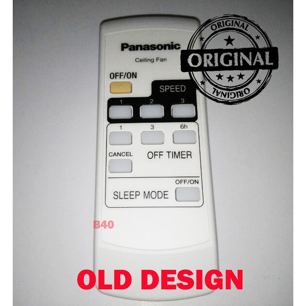 Original Panasonic / KDK ceiling fan remote control 0MKC | Shopee ...