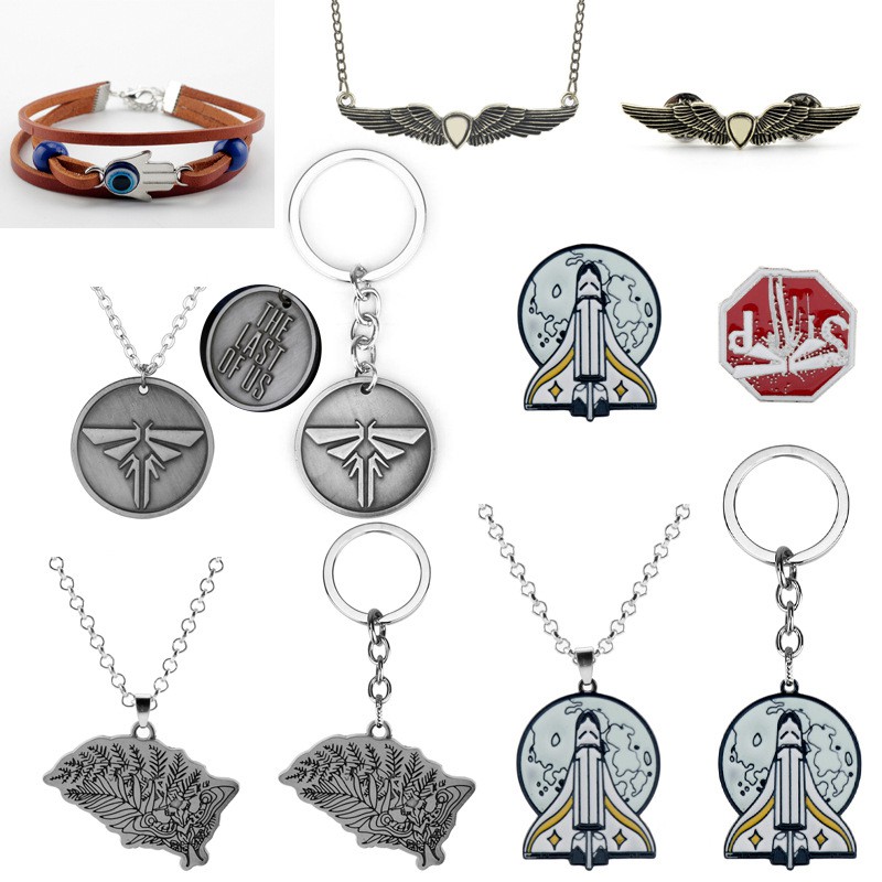 The Last of Us The Last of Us 2 Keychain Necklace Rocketship Brooch ...