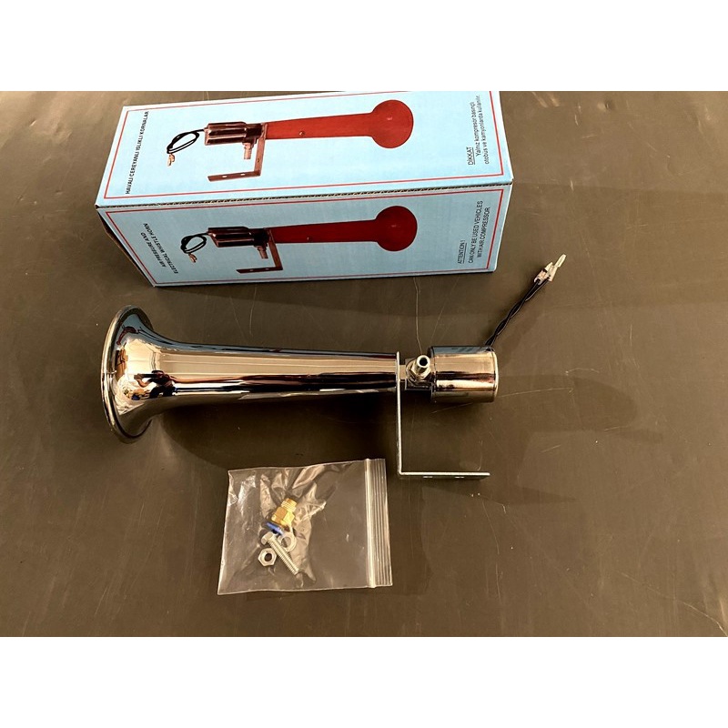 Electroplating Silver Red New Car Van Truck Single Pipe Air Whistle ...