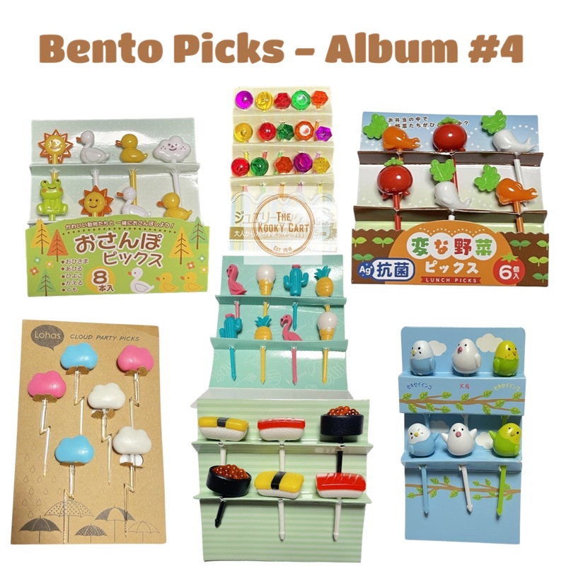 BENTO PICKS (ALBUM 4 of 6) Fruit Fork Food Vegetable Pick Tool lunch ...