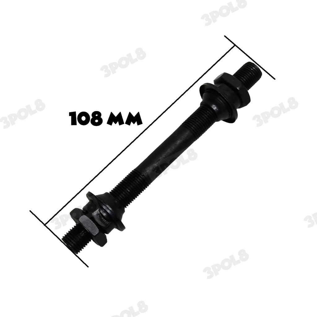 Ragusa Black Quick Release Rear Axle Bike Ehe QR For 145mm Hub Front ...