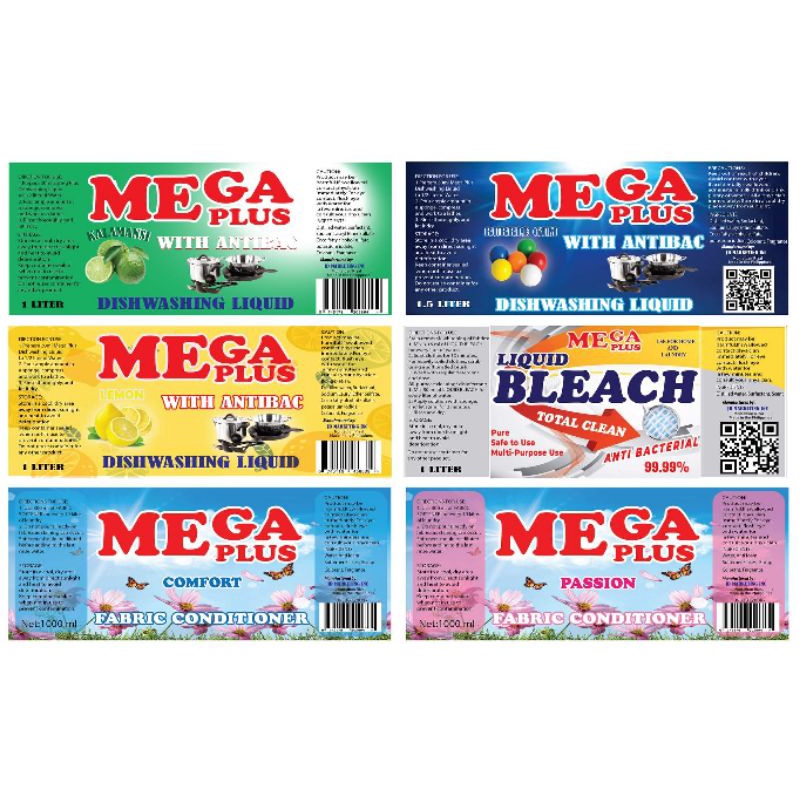 100 pcs Sticker label Customized for dishwashing liquid waterproof ...