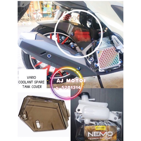 HONDA VARIO150 VARIO125 COOLANT SPARE TANK RESERVE COVER TRANSPARENT ...
