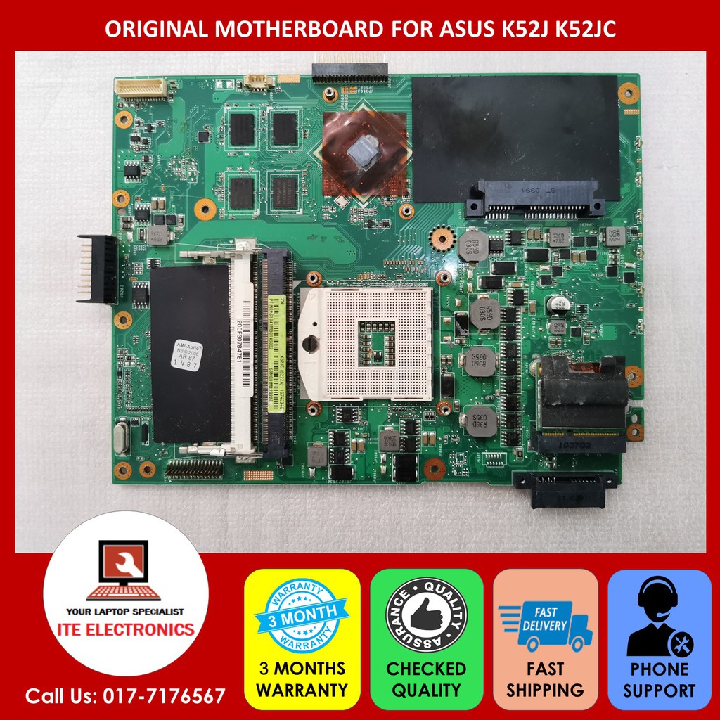 ASUS K52J K52JC MAIN BOARD REV 2.1 LAPTOP MOTHERBOARD | Shopee Philippines