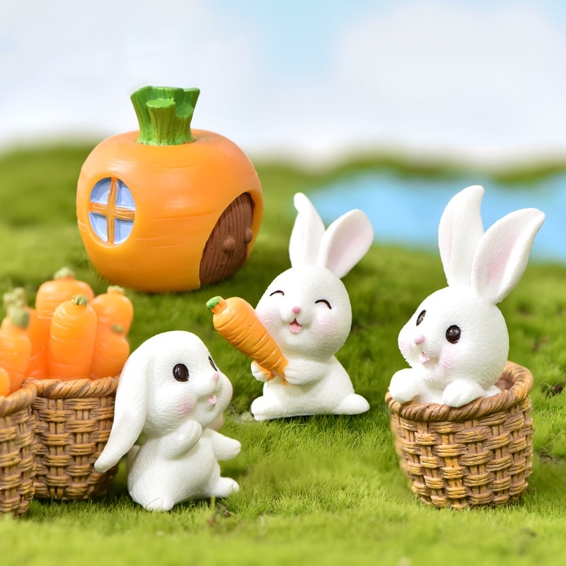 GIFTWRIGHT MINIATURE RABBIT W/ CARROT TOY DISPLAY | Shopee Philippines
