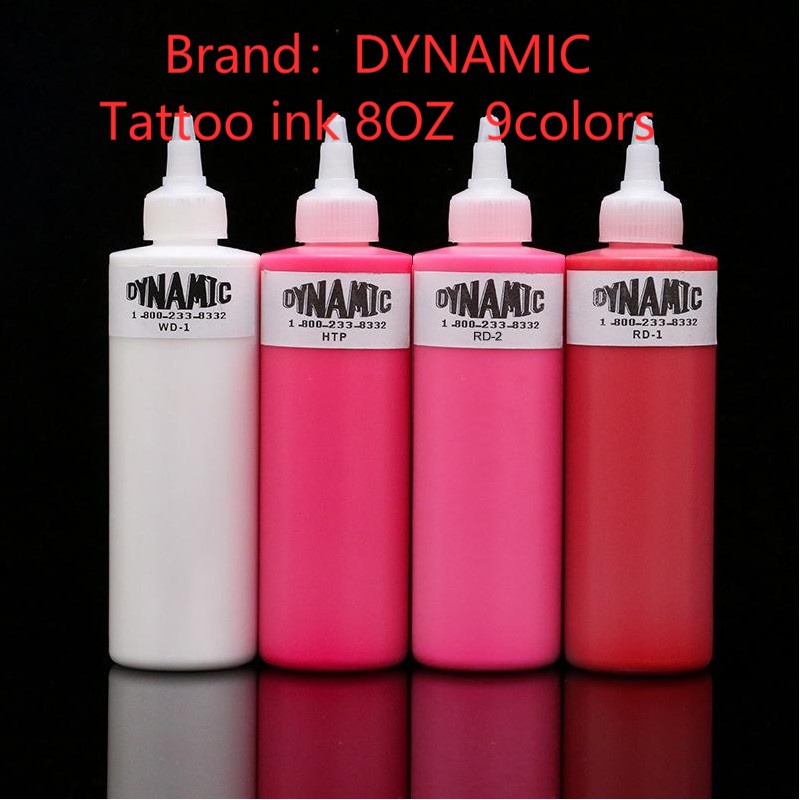 DYNAMIC Tattoo Inks 8oz/240ml 9colors Tattoo Supply Tattoo Ink Set ...