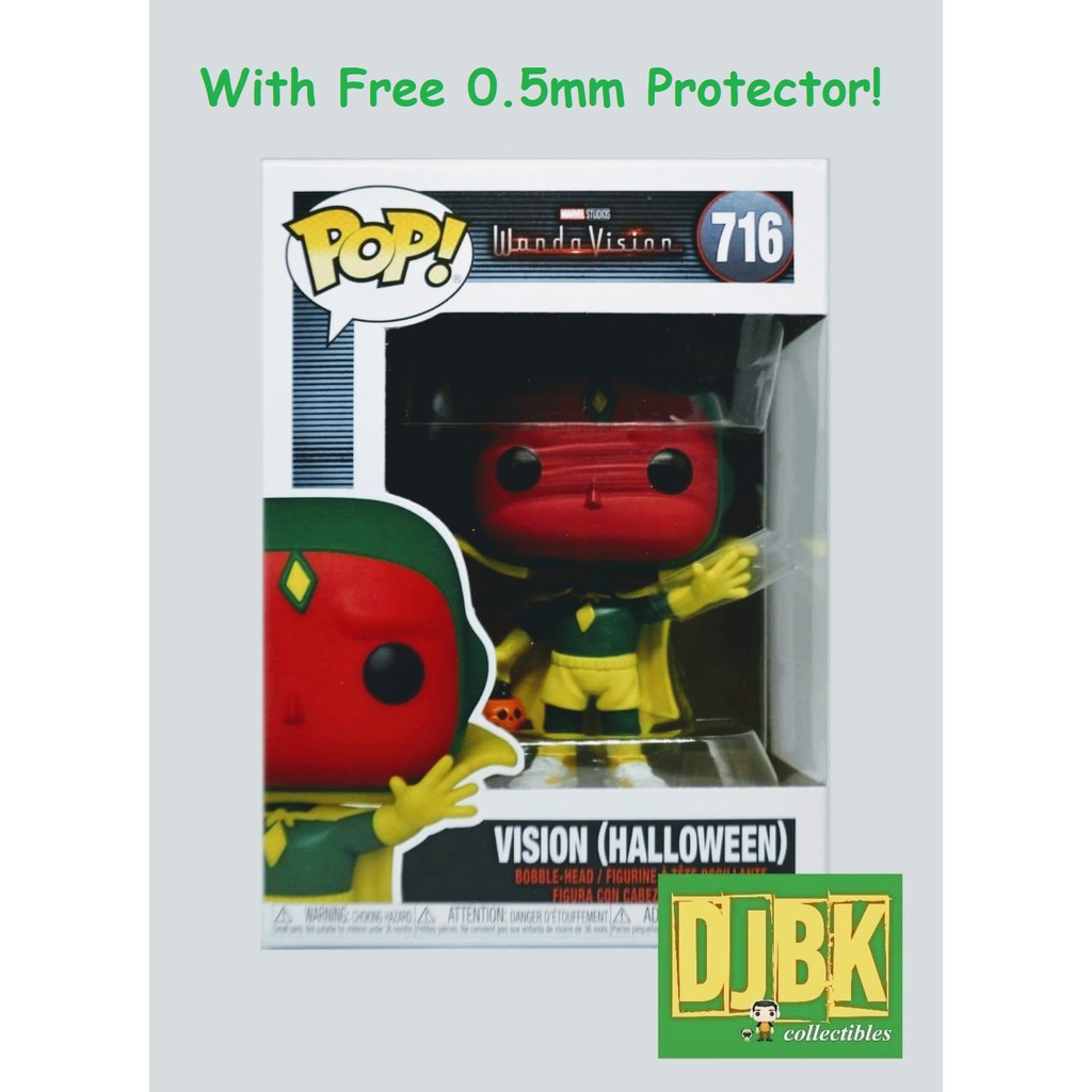 Funko Pop WandaVIsion - Halloween Vision 716 w/ Free 0.5mm Protector ...