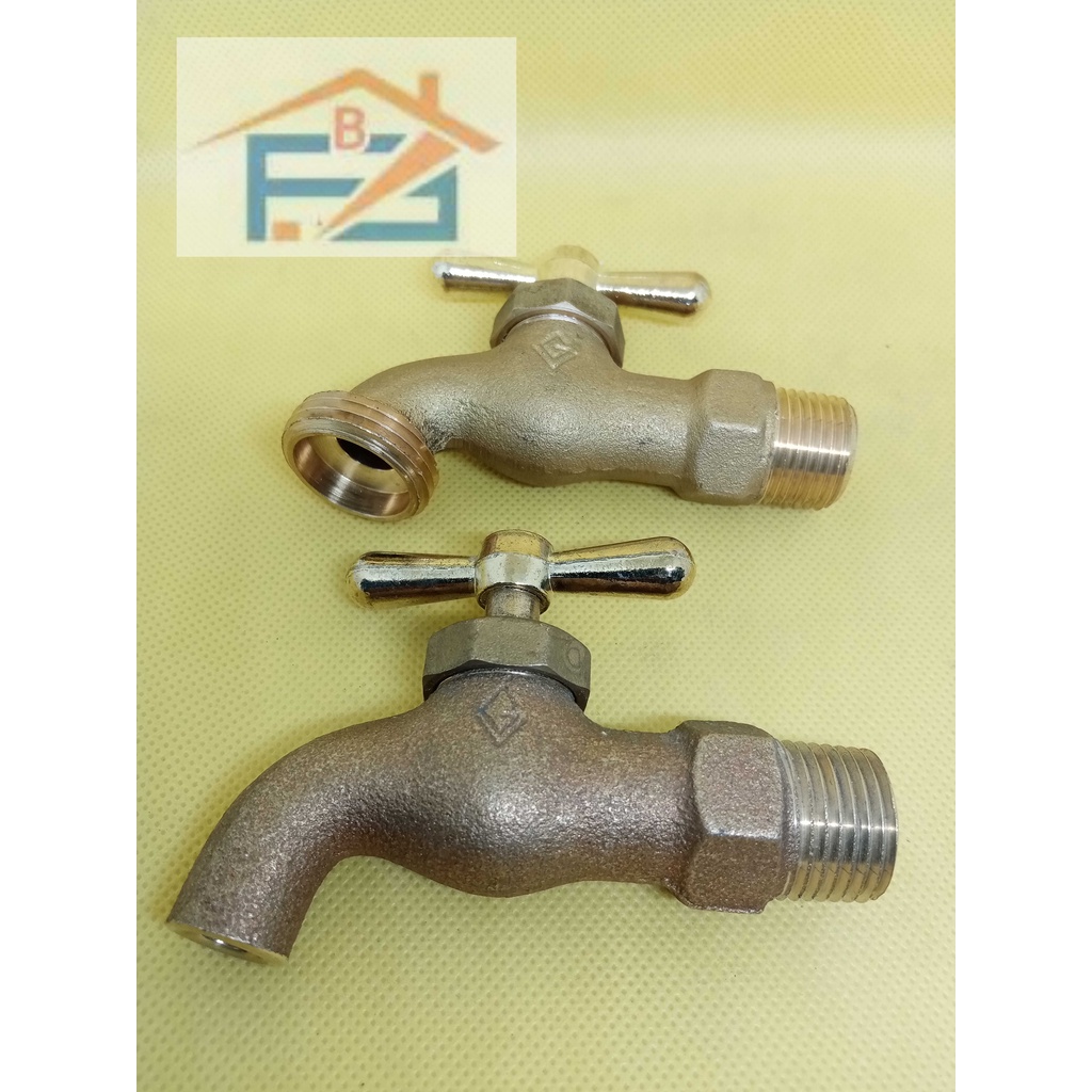 GV FAUCET BRASS/BRONZE (PLAIN BIB, HOSE BIB) | Shopee Philippines