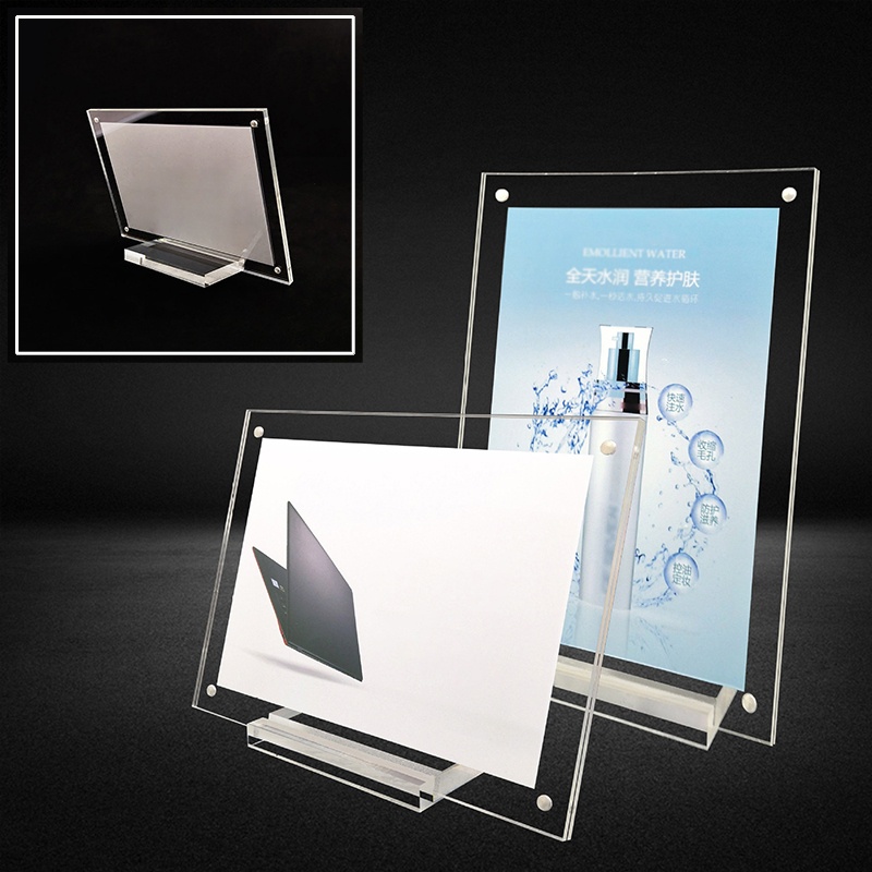Acrylic display stand Clear Plastic Display Stand Easel Albums Picture ...