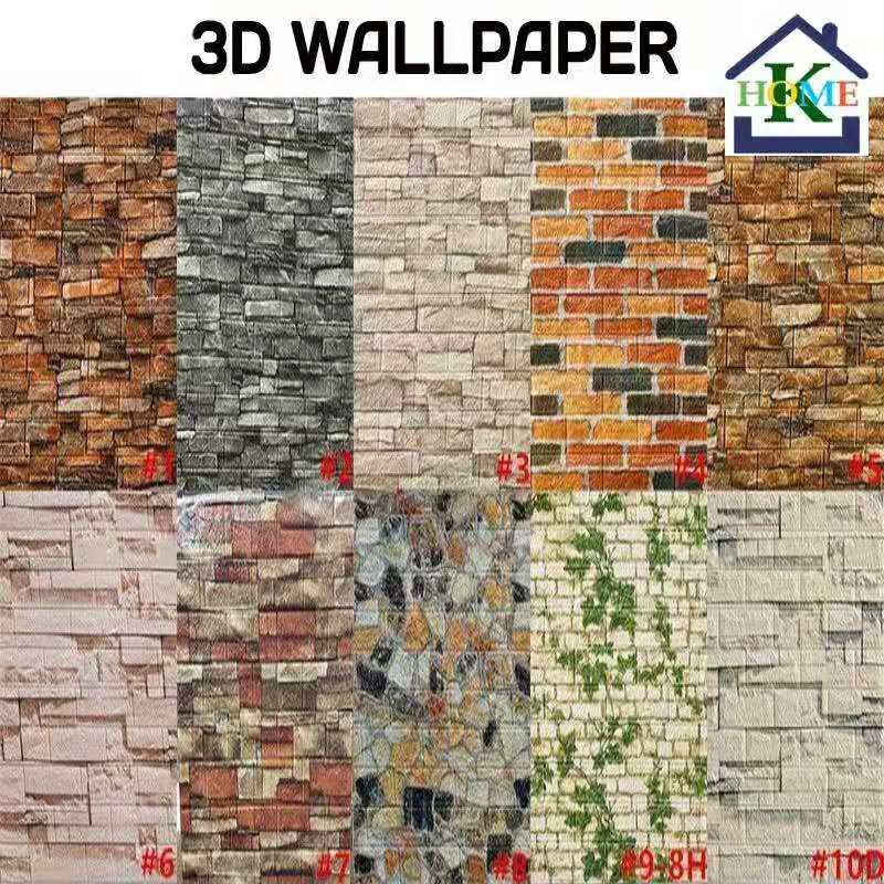 Big Size 70*77cm 3D Foam Bricks Wallpaper Home Room Wall Sticker ...