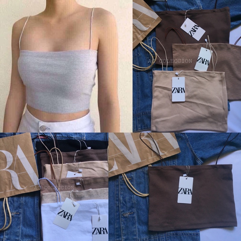 Tube Knitted Strappy String Top | Shopee Philippines