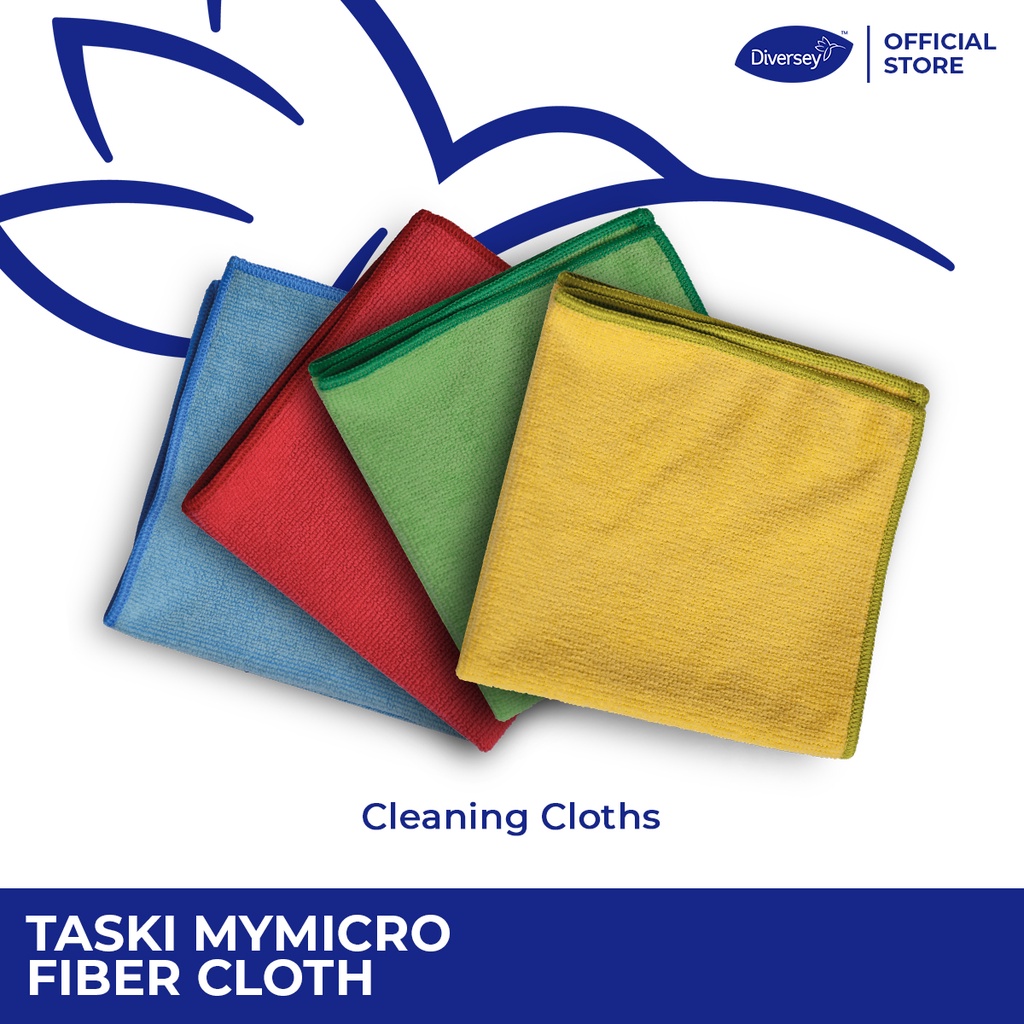 Diversey Taski MyMicro Fiber Cloth Red Green Blue Yellow | Shopee ...